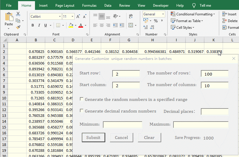 Excel VBA Random Number Generator No Duplicates absolutely Unique In 