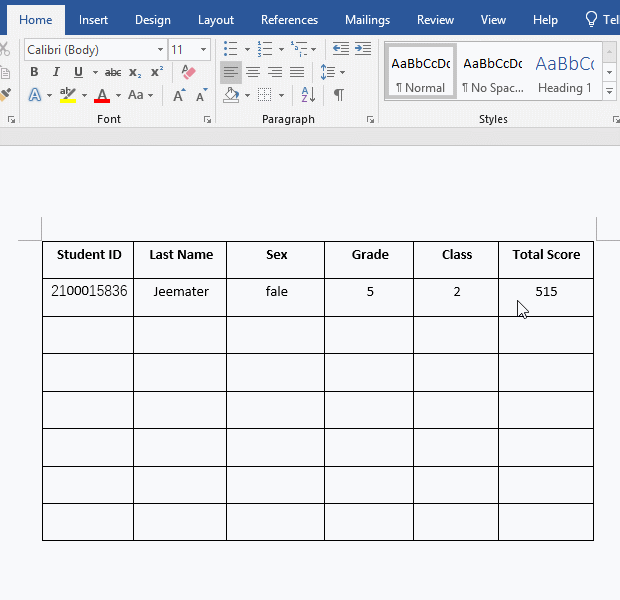 How To Select Move Copy And Remove A Table In Word With It Can t Be