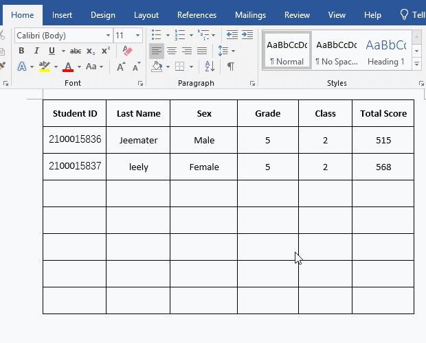 How To Split And Merge Tables In Word 5 Ways With Using Shortcut And 