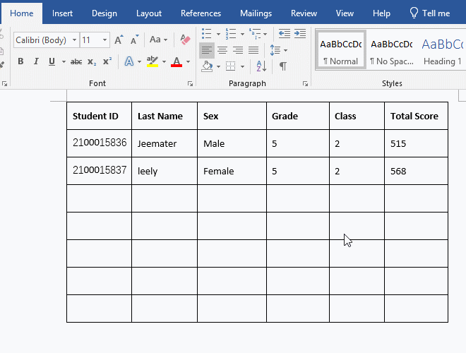 How To Merge Cells In Word With Merge And Center Cannot Merge And Entire Row Misses After 