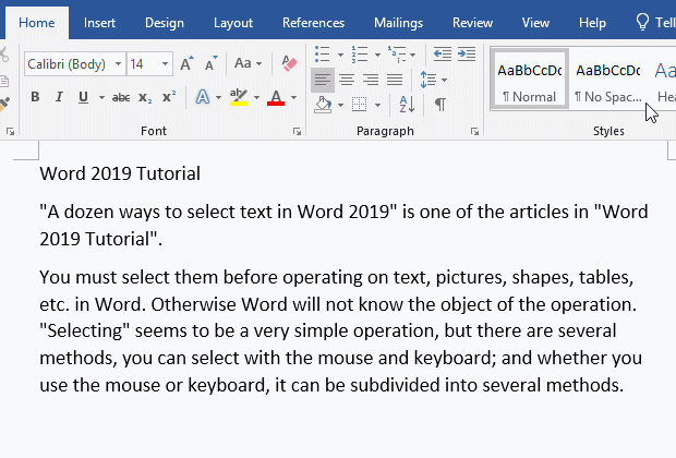 How To Select All Text A Word A Line And A Paragraph In Microsoft Word With Shortcut Lionsure