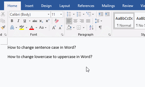 How To Change Case In Word With Sentence Case And Changing Uppercase 