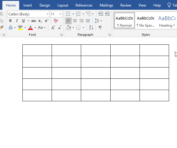 Automatic Numbering In Word Table With Generating A Column And Row List And Custom Number 